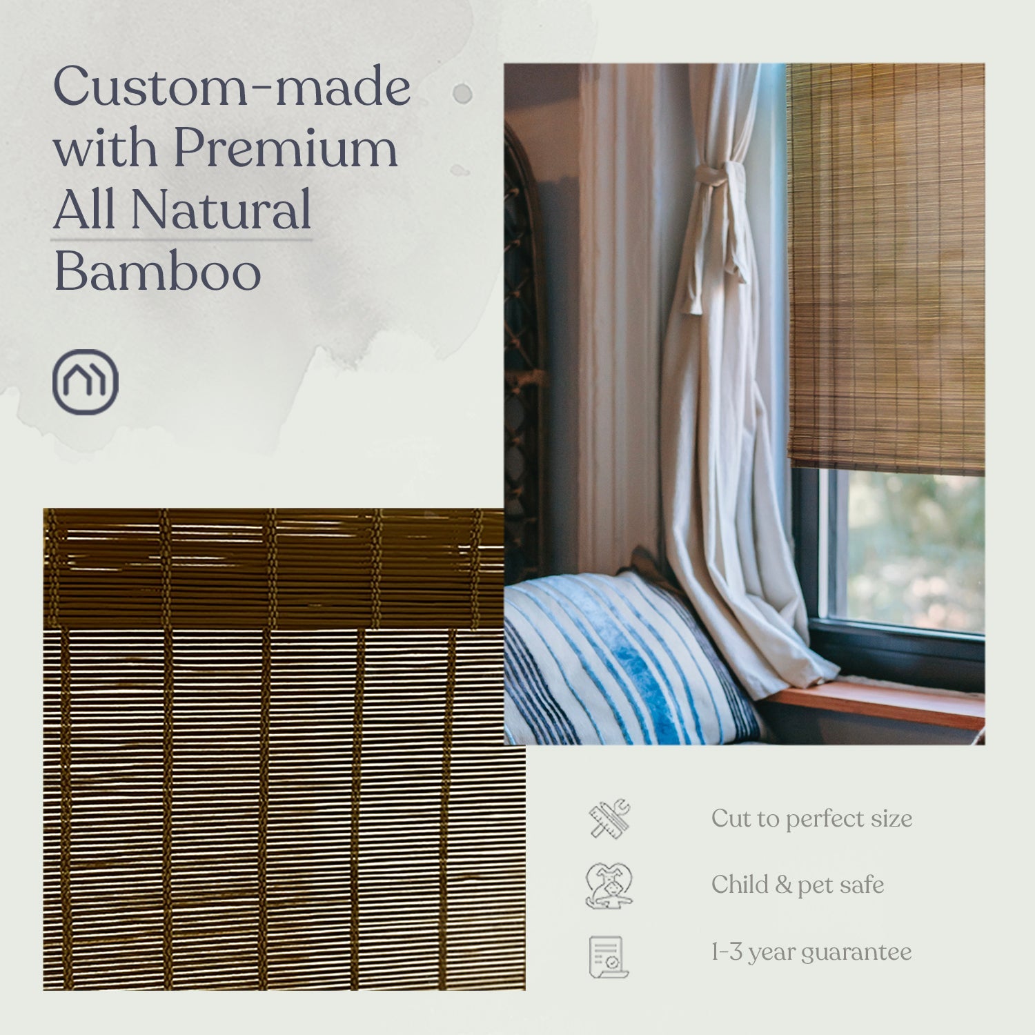 Cordless Bamboo Shade: Modern Collection – MOOD